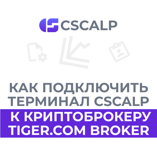 Как подключить CScalp к Tiger.com Broker